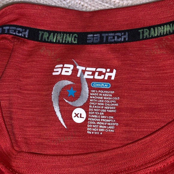 Sb Tech | Shirts | Sb Tech Xl Orangered Long Sleeved Shirt Euc | Poshmark